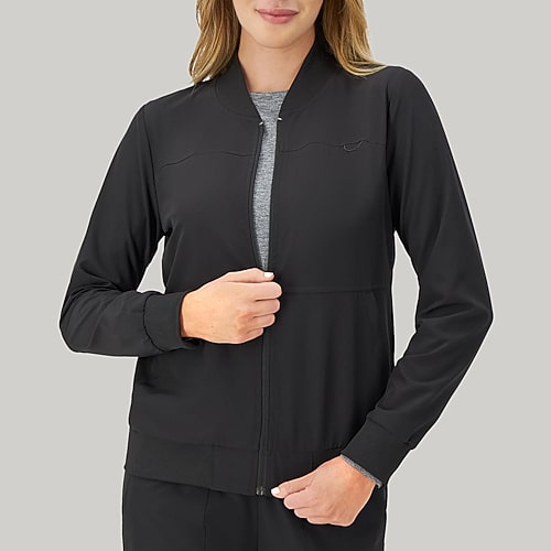 Click here for Hanes Womens Tag Free Moisture Wicking Scrub Jacke... prices