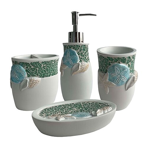 Click here for Sweet Home Collection Seascape 4-pc. Bath Accessor... prices