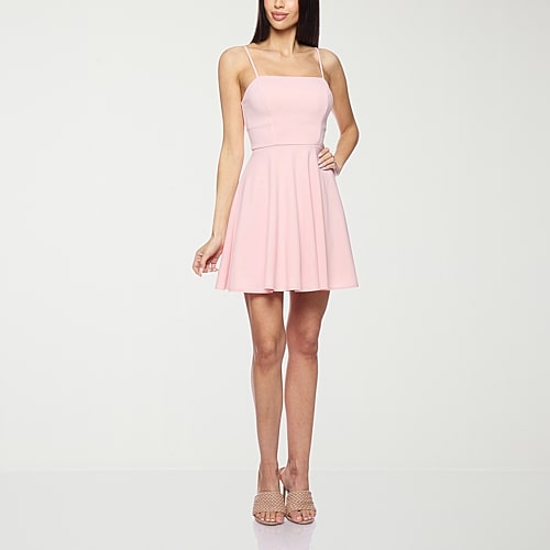 Click here for B. Smart Womens Sleeveless Fit + Flare Dress Junio... prices