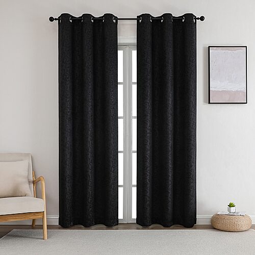 Click here for Ansel Grommet Top Blackout Set of 2 Curtain Panel... prices