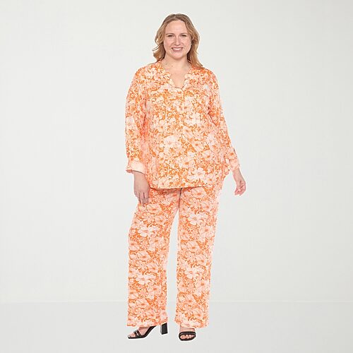 Click here for Plus Size White Mark 2pc. Floral Print Tunic and P... prices
