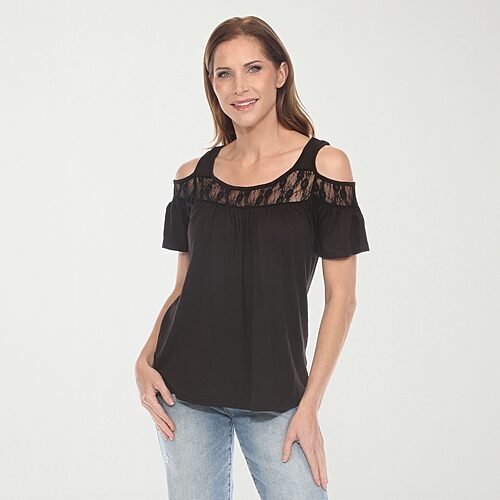 Click here for White Mark Womens Round Neck Short Sleeve Blouse... prices