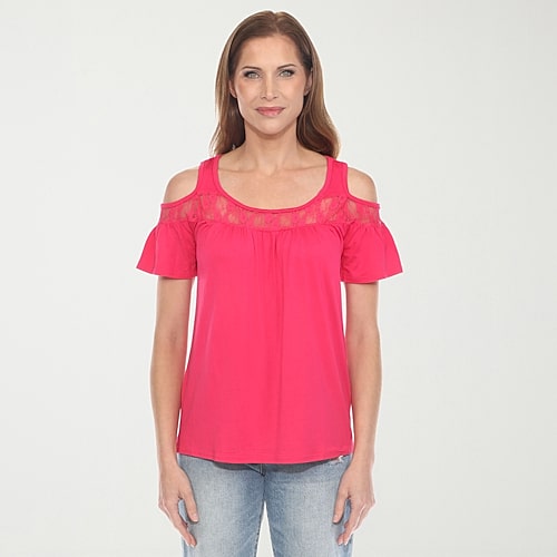 Click here for White Mark Womens Round Neck Short Sleeve Blouse... prices
