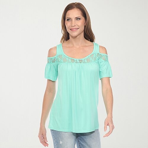 Click here for White Mark Womens Round Neck Short Sleeve Blouse... prices