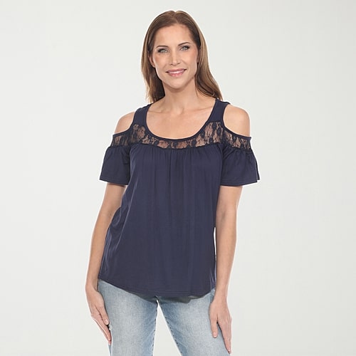 Click here for White Mark Womens Round Neck Short Sleeve Blouse... prices