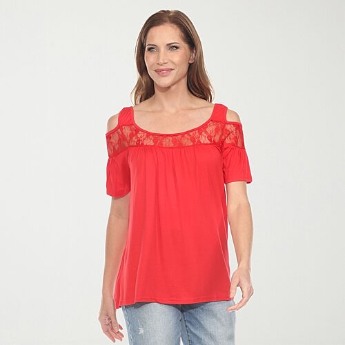 Click here for White Mark Womens Round Neck Short Sleeve Blouse... prices