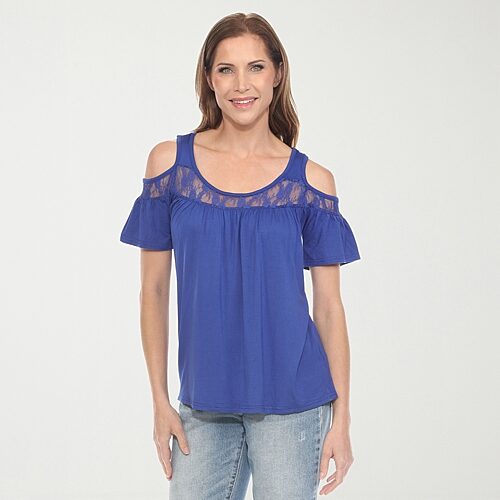 Click here for White Mark Womens Round Neck Short Sleeve Blouse... prices