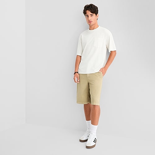 Click here for Arizona Mens 12 Drawstring Waist Chino Short  Smal... prices