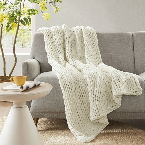 Click here for Madison Park Handmade Chunk Double Knit Plush Ligh... prices