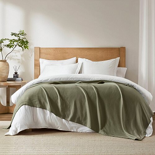 Click here for Madison Park Liquid Cotton Blanket  Full/Queen - O... prices