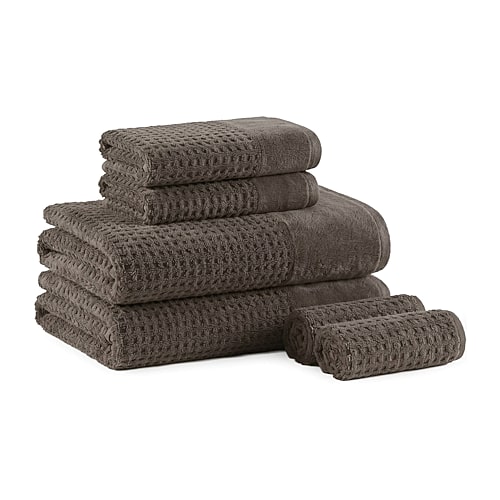 Click here for Madison Park Spa Waffle Jacquard Luxury Combed Cot... prices