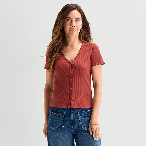 Click here for A.N.A Womens V Neck Short Sleeve Button Cardigan... prices