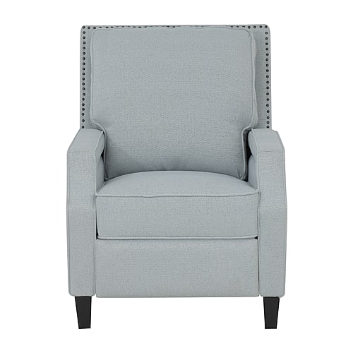 Click here for Linon Cerone Push Back Recliner  One Size  Blue prices