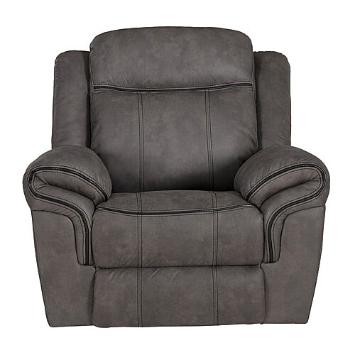 Click here for Linon Gideon Stone Grey Manual Recliner  One Size... prices