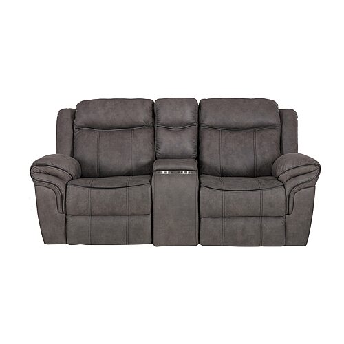 Click here for Linon Gideon Stone Grey Manual Reclining Loveseat... prices
