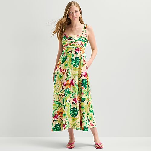 Click here for JULIAN TAYLOR Womens Straight Neck Sleeveless Maxi... prices