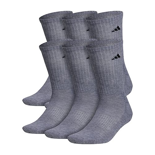 Click here for adidas Mens Cushioned Athletic 6-Pack Crew Socks -... prices