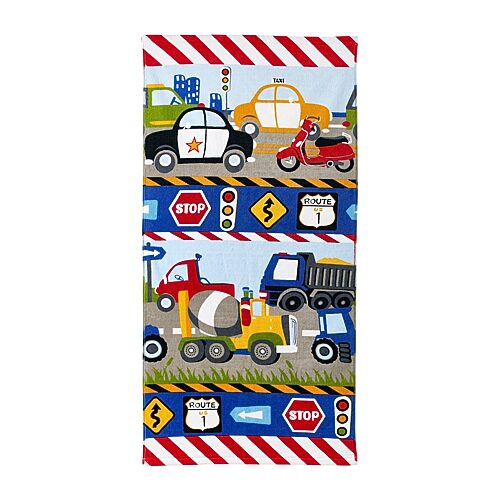 Click here for Dream Factory Trains And Trucks Bath Towel  50 x 2... prices