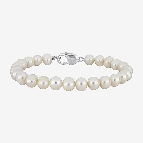 Click here for Mens Dyed White Cultured Freshwater Pearl Sterling... prices