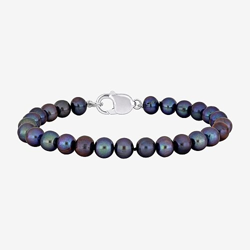 Click here for Mens Dyed Black Cultured Freshwater Pearl Sterling... prices