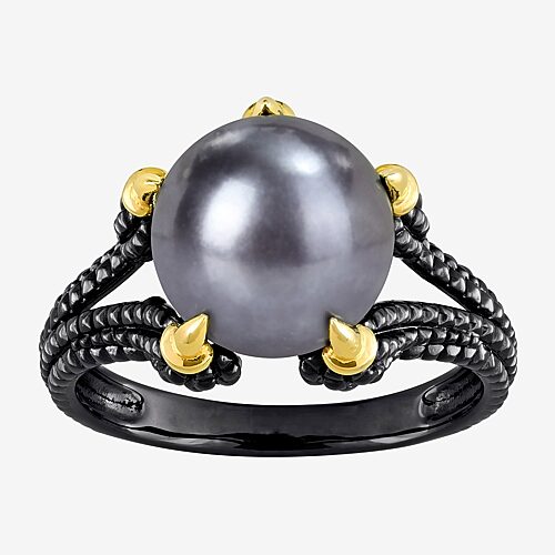 Click here for Mens 10-11MM Dyed Black Cultured Freshwater Pearl... prices