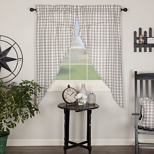 Click here for Vhc Brands Annie Check Prairie Rod Pocket Light-Fi... prices