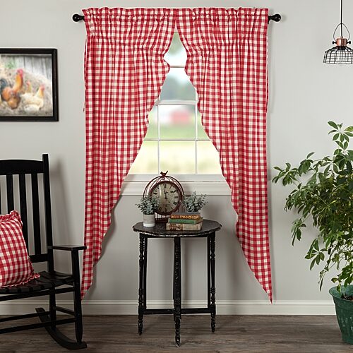 Click here for Vhc Brands Annie Check Prairie Rod Pocket Light-Fi... prices