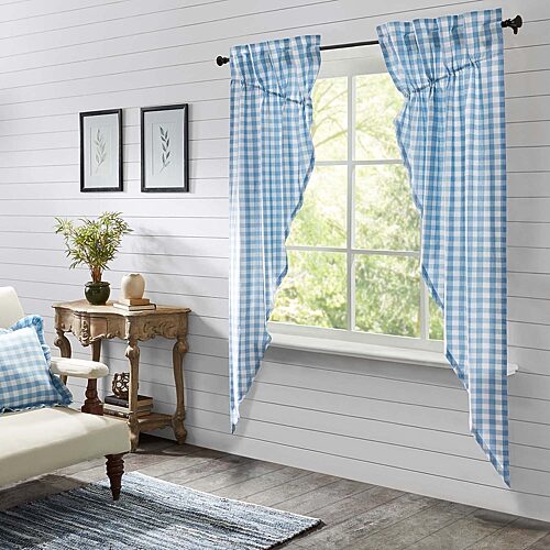 Click here for Vhc Brands Annie Check Prairie Rod Pocket Light-Fi... prices