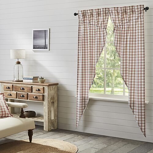 Click here for Vhc Brands Annie Check Prairie Rod Pocket Light-Fi... prices