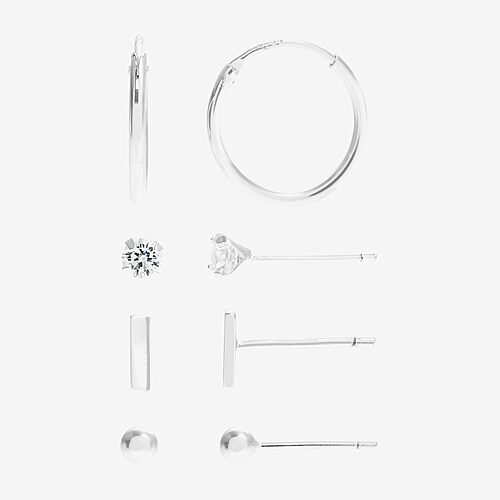 Click here for Silver Treasures Womens Cubic Zirconia Sterling Si... prices