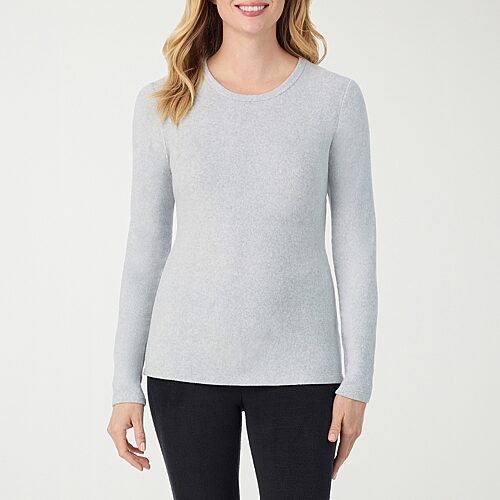 Click here for Cuddl Duds Womens Fleecewear Crew Neck Long Sleeve... prices