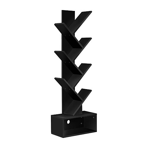 Click here for Sorbus 7-Tier Zigzag Tree Bookcase with Open Drawe... prices