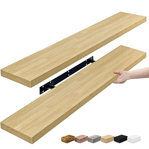 Click here for 2 Pack (35x9) Sorbus Long Floating Wall Shelves fo... prices