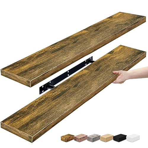 Click here for Sorbus 35 Floating Wall 2-Shelf with Baskets  One... prices