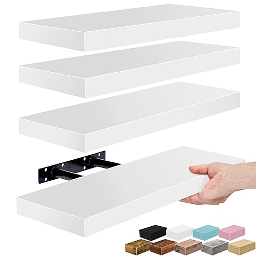 Click here for Sorbus 16 Floating 4-Shelf with Baskets  One Size... prices