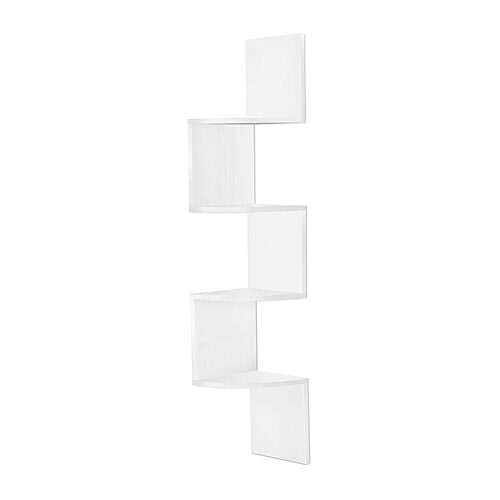 Click here for Sorbus Zig Zag Floating Corner Book 5-Shelf with B... prices