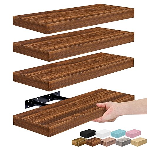 Click here for Sorbus 4 Pack Wall Mounted Floating Shelves - for... prices