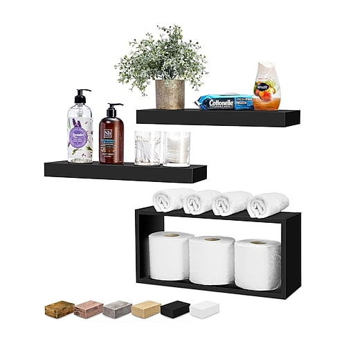 Click here for Sorbus Variety 3-Shelf with Baskets  One Size  Bla... prices