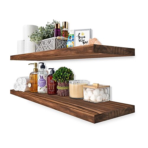 Click here for Sorbus 2 Pack 35 Solid Wood Floating Shelves - for... prices