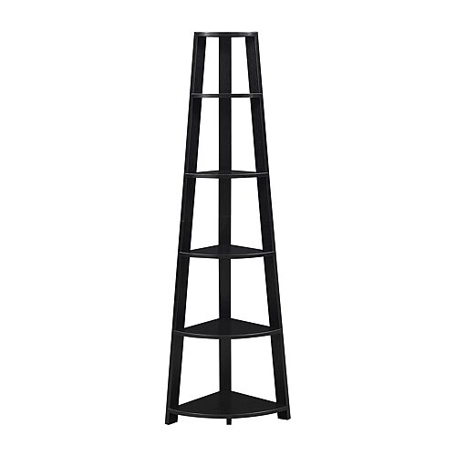 Click here for Newport 5 Tier Corner Bookshelf  One Size  Black prices