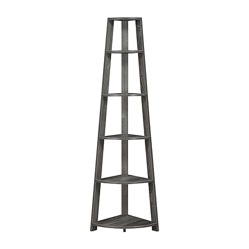 Click here for Newport 5 Tier Corner Bookshelf  One Size  Gray prices