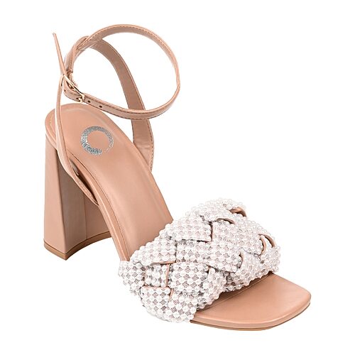 Click here for Journee Collection Dua Womens Round Open Toe Block... prices