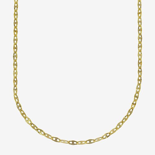 Click here for 10K Gold Hollow Link Chain  One Size prices