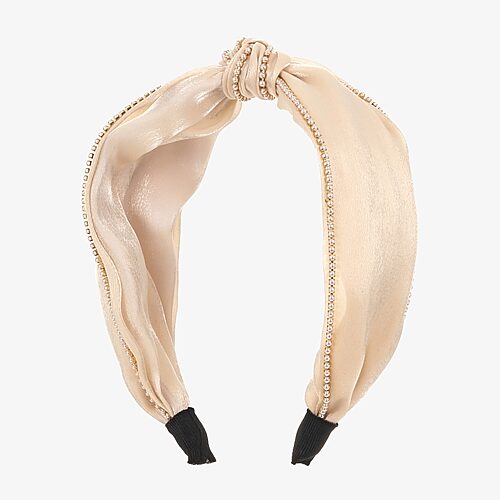 Click here for Bijoux Bar Knotted Headband  One Size  Beige prices