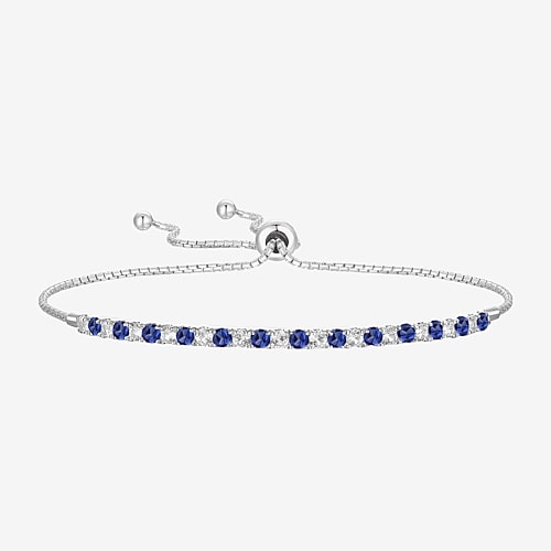 Click here for Gemstone Sterling Silver Bolo Bracelet  One Size... prices