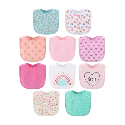 Click here for The Peanutshell Sweet Girls 10-pc. Bib  One Size... prices