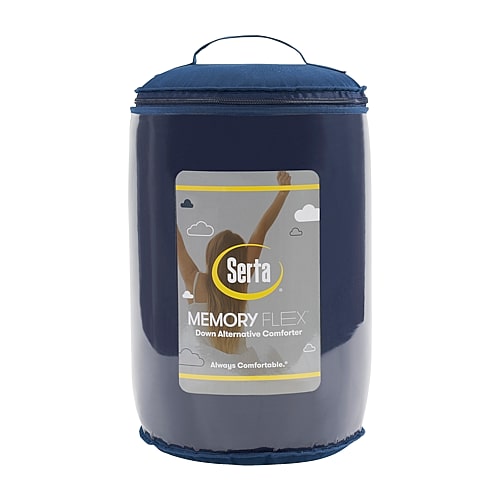 Click here for Serta Memory Flex Comforters  One Size  Blue prices