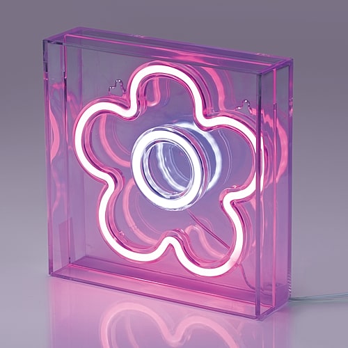 Click here for West & Arrow Pink Daisy LED Neon Wall Sign  One Si... prices