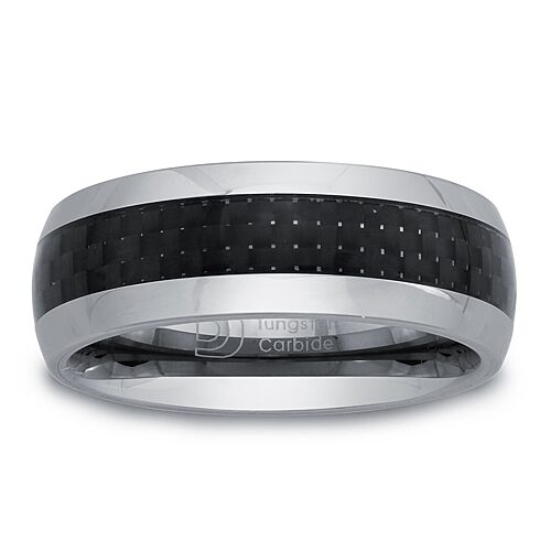Click here for Mens 8mm Tungsten Carbide & Carbon Fiber Wedding B... prices