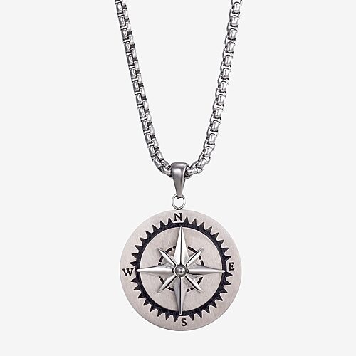 Click here for J.P. Army Mens Jewelry Compass Stainless Steel 24... prices